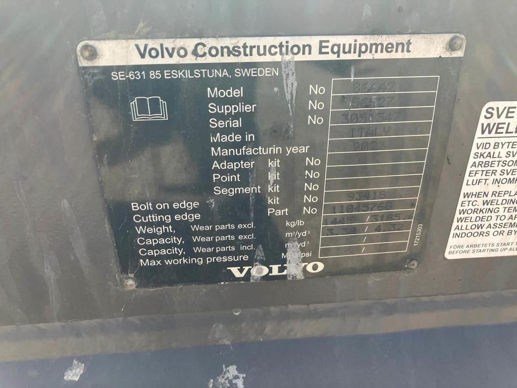 Volvo FA-Schaufel 2880 mm, 3,3 m³, U-Messer, HD | Swecon